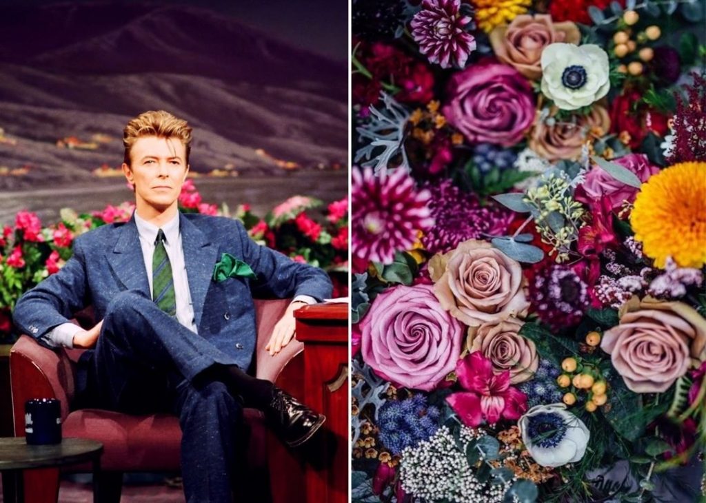 David Bowie como flores – Famosos y Virales